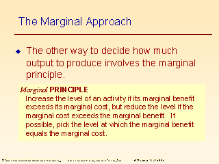 The Marginal Approach